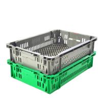 China Vegetable PP Mesh Stackable Plastic Box for Logistics and Plastic Container Storage for sale