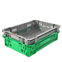 China Vegetable PP Mesh Stackable Plastic Box for Logistics and Plastic Container Storage for sale