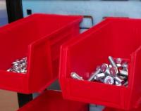 China Rectangle Plastic Tote Bin   Plastic Bolt Bins Collapsible Storage 5-10kg Load for sale