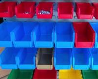 China Rectangle Plastic Tote Bin   Plastic Bolt Bins Collapsible Storage 5-10kg Load for sale