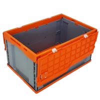 China Storage Cloth Grocery Crate with Lid Foldable and Stackable Internal Size 555*360*300mm for sale