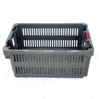 China Durable Nestable Plastic Crates 505*370*210mm Size Convenient for Moving and Shipping for sale