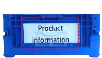 China Small Industrial Warehouse Shipping Plastic Foldable Crate Customized Color Stackable for sale
