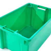 China Custom Logo Internal Size 560*360*265mm Stackable Plastic Shipping Crates for Produce for sale