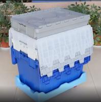 China Stackable Plastic Container Customized Color NO Foldable Ideal for Moving and Storage for sale