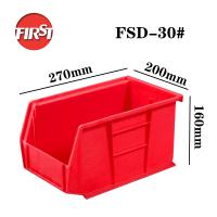 China Rectangle Square Plastic Storage Bins Organizer Stackable Plastic Box For Screws for sale