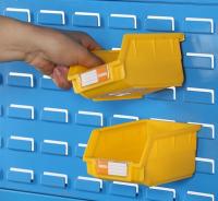 China Rectangle Square Plastic Storage Bins Organizer Stackable Plastic Box For Screws for sale
