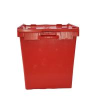 China Stackable Nestable Plastic Crate for Industrial Storage 171L Volume 760x570x620mm Size for sale