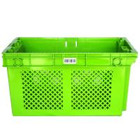 China Nestable Stackable Ventilated Plastic Bins for Fruits and Vegetables Storage Solutions for sale