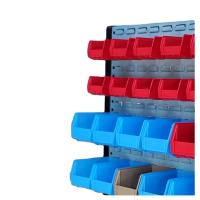 China 11 Inch 13 Inch Industrial Stackable Plastic Storage Bins Boxes for sale