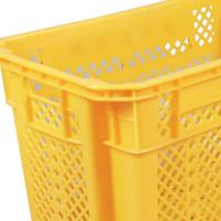 China Plastic Perforated Vegetable Turnover Basket for Plastic Warehouse Storage Mesh Style for sale