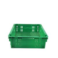 China Sturdy Mesh Design Turnover Box for Food and Produce Shipping External Size 690*470*150mm for sale
