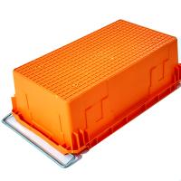 China Bread Stackable Bottle Crates Solid Box Turnover Supermarket Store 720x425x235mm for sale