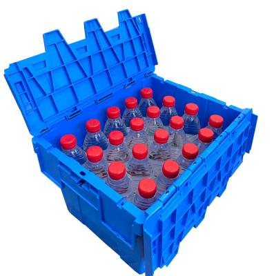 China 400*300*260mm External Size Reusable Plastic Moving Boxes for Bottles First Custom Order for sale