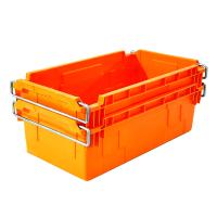 China Bread Stackable Bottle Crates Solid Box Turnover Supermarket Store 720x425x235mm for sale
