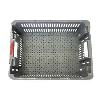 China Green Plastic Crate For Reusable Egg Transport Storage Solutions Industrial Collapsible for sale