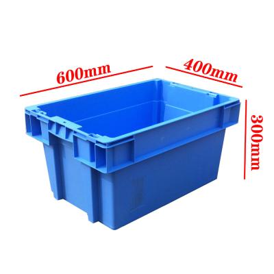 China Stack And Nest Totes Heavy Duty Nesting Plastic Crates Logistics Container Turnover Box for sale
