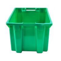 China 600x400x300mm Turnover Food Delivery Plastic Storage Box Logistic Plastic Tote Crates for sale