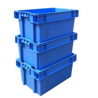 China Stack And Nest Totes Heavy Duty Nesting Plastic Crates Logistics Container Turnover Box for sale