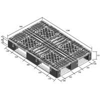 China Inquiry for 1200*800*135mm Plastic Pallet from Customized Color Static Load 4 Ton for sale