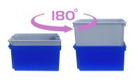 China Logistics Stack Nestable HDPE Plastic Crate Recycled Home Office Hotel Restaurant Car Bar for sale