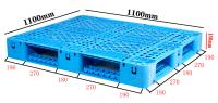 China Plastic Pallet Heavy Duty 1100 × 1100 × 150 Mm For Export Shipping Warehouse for sale