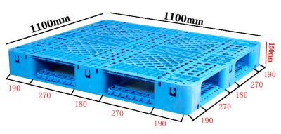 China Plastic Pallet Heavy Duty 1100 × 1100 × 150 Mm For Export Shipping Warehouse for sale