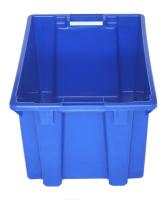 China Square Rectangular Industrial Stacking Nesting Plastic Storage Crate for sale