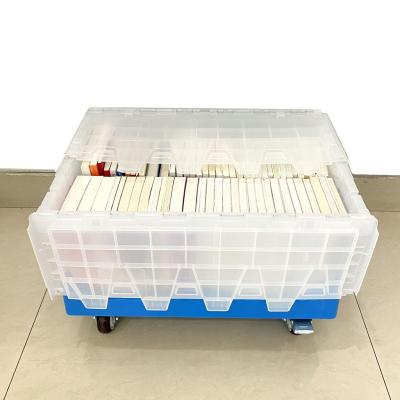 China Stack Nest Turnover Attached Lid Container The Perfect Solution for Warehouse Storage for sale