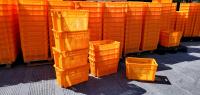 China Recyclable Stackable Collapsible Storage Bins Food Fruits Vegetables Heavy Duty Industrial for sale
