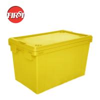 China Industrial Design Stackable Plastic Storage Boxes PP Material and Lids for Organization for sale