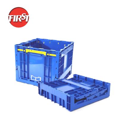 China Solid PP Stackable Collapsible Storage Bins Crates Foldable For Logistic And Moving for sale