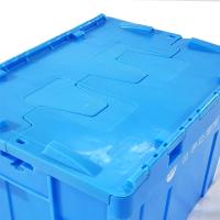 China 21L Volume Stackable Plastic Storage Crates for Organized Warehouse Storage Solutions for sale