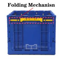 China Solid PP Stackable Collapsible Storage Bins Crates Foldable For Logistic And Moving for sale