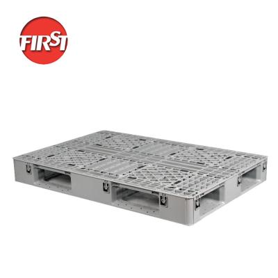 China 1200*800mm Plastic Shipping Pallet Heavy Duty Stackable Warehouse Plastic Pallet For Logistics for sale