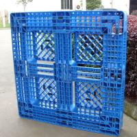 China PP Stackable Warehouse heavy duty plastic pallet Four Way Forklift Entry Sustainability for sale