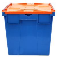 China Industrial Logistics Packaging Made Simple with 67L Stackable Plastic Crates and Lid for sale
