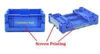 China Milk Collapsible Plastic Storage Baskets Transport In Industrial Packaging for sale