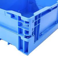 China Milk Collapsible Plastic Storage Baskets Transport In Industrial Packaging for sale