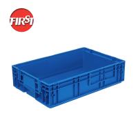 China 600×400 VDA Euro Box Stackable Returnable Plastic Container For Automotive Logistics for sale