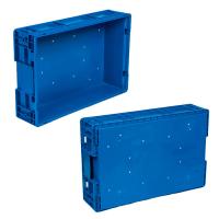 China 600×400 VDA Euro Box Stackable Returnable Plastic Container For Automotive Logistics for sale