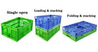 China Multi-functional Foldable Heavy Duty Plastic Injection Vegetable Fruit Crate Storage Box for sale
