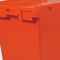 China FIRST Industrial HDPP Tote Attached Lid Nest Plastic for Easy Storage and Transportation for sale