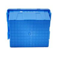 China 350*275*240mm Internal Size 21L Volume PP Material Stackable Moving Box with Attached Lid for sale