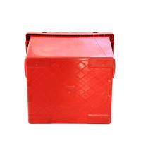 China FIRST Plastic Moving Totes with Attached Lid The Ultimate Warehouse Storage Solution for sale