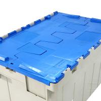 China Internal Size 600*400*315mm Attached Lid Container for Easy Stacking and Nesting for sale