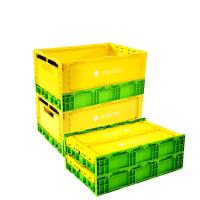 China Plastic Stackable Vegetable Crates Heavy Duty Collapsible Plastic Crate PP for sale