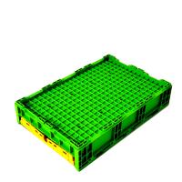 China Solid Foldable Plastic Crate Stackable Heavy-Duty Logistics And Space Optimization for sale