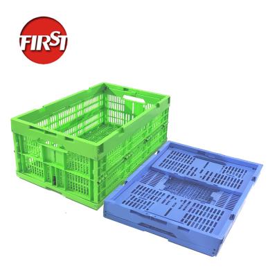 China Warehouse Logistics Custom Foldable Plastic Crates ，Heavy Duty PP Collapsible Storage Containers for sale