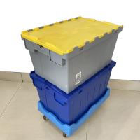 China Small Stackable Beer Bottle Crates Nestable Plastic Turnover Container 600x300x365mm for sale